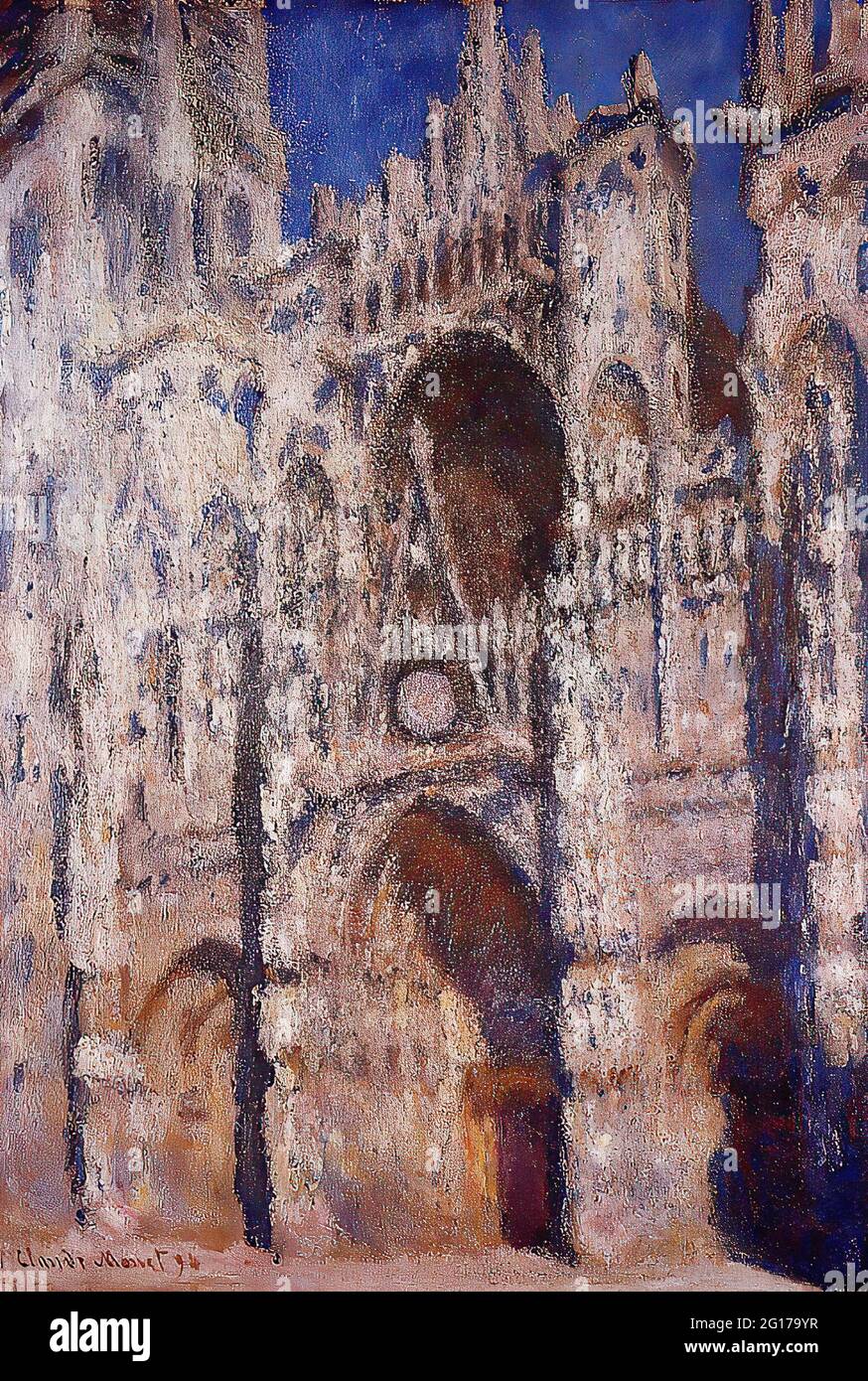 Claude Monet - Rouen Cathedral 01 1894 Stock Photo - Alamy