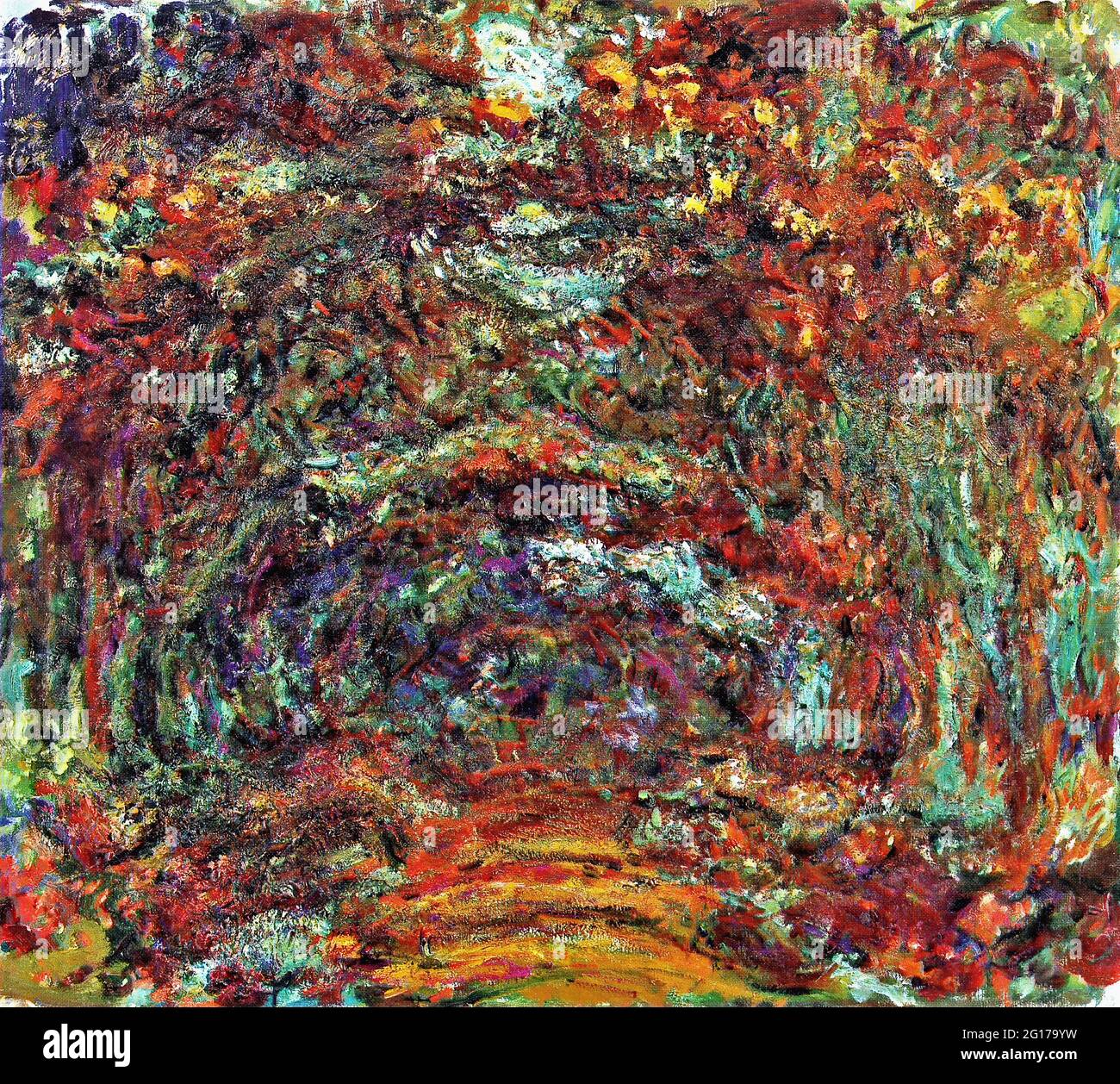 Monet rose path giverny hi-res stock photography and images - Alamy