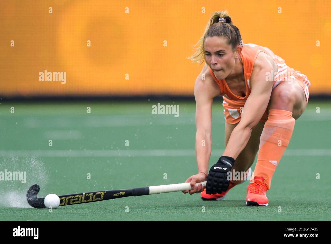 Amstelveen, Netherlands. 05th June, 2021. Pien Sanders of The ...