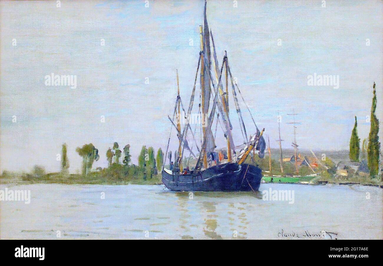 Monet and his boat hi-res stock photography and images - Alamy