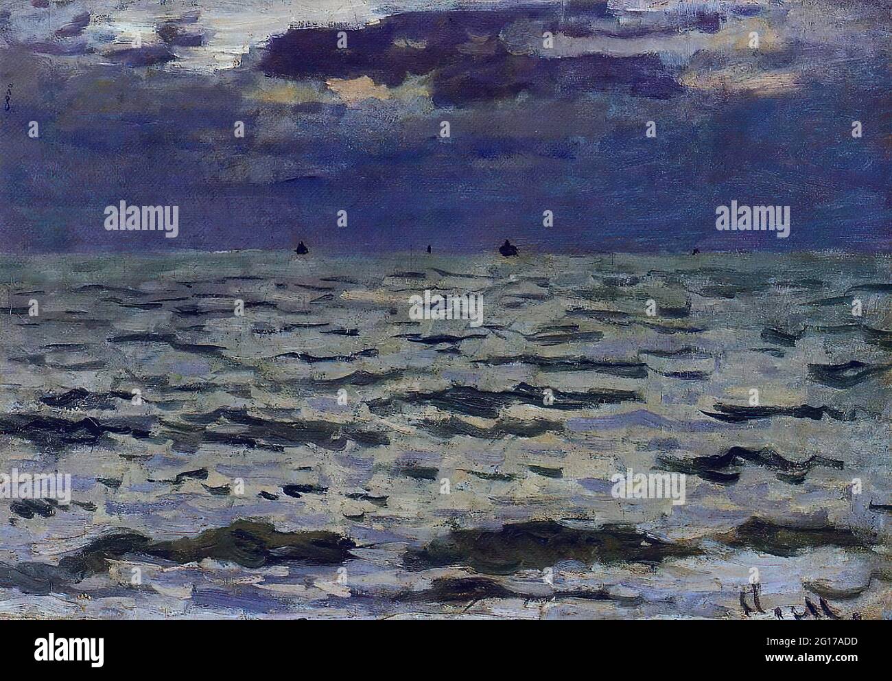 Claude Monet - Seascape 1866 Stock Photo - Alamy