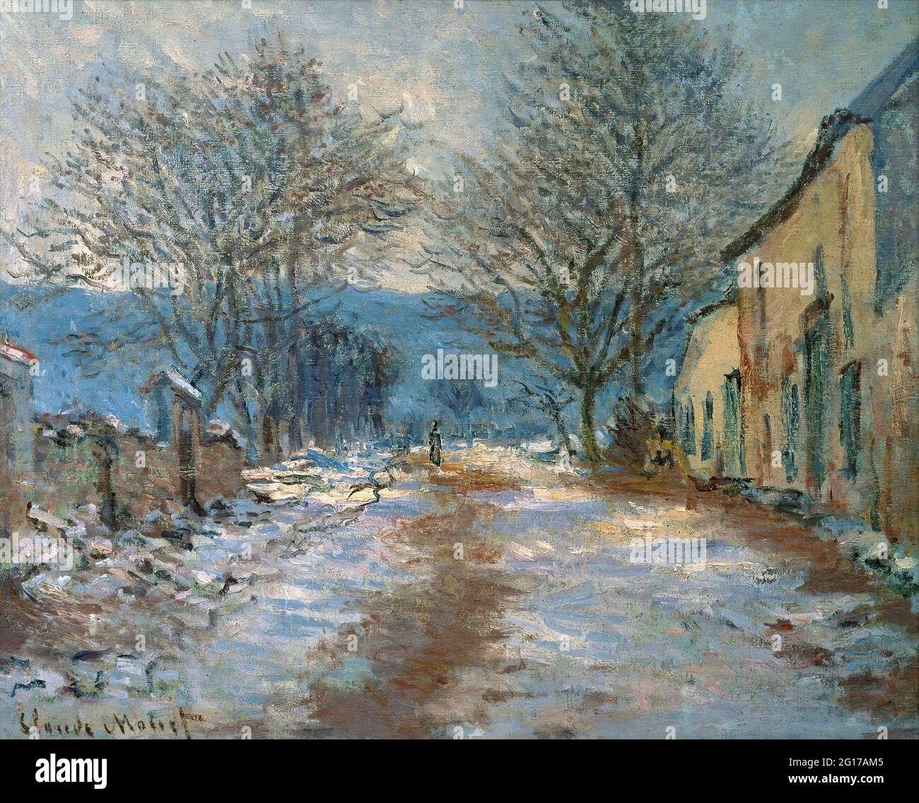 Claude Monet - Snow Effect Limetz 1886 Stock Photo - Alamy