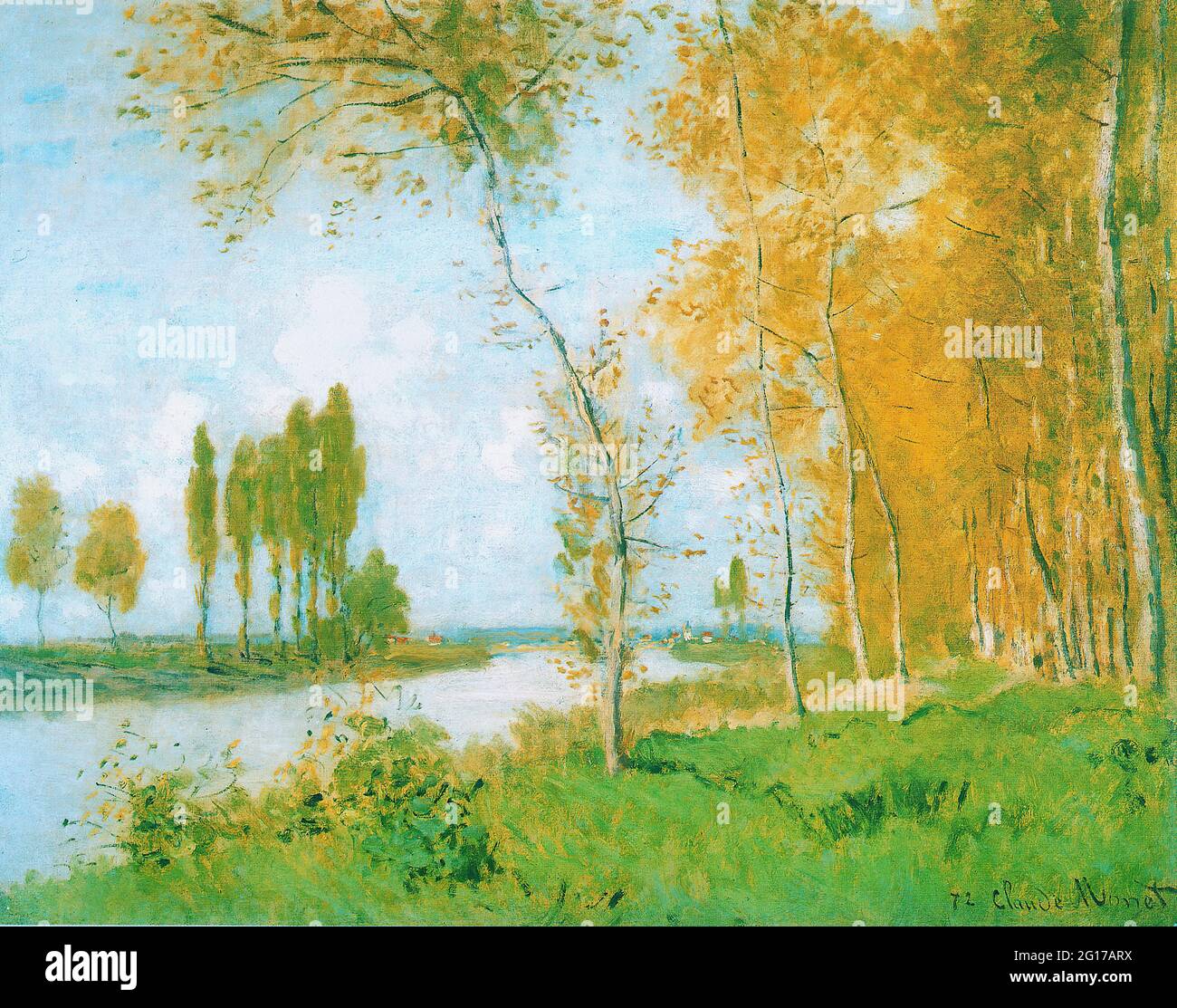 Claude Monet - Spring Argentuil 1872 Stock Photo - Alamy