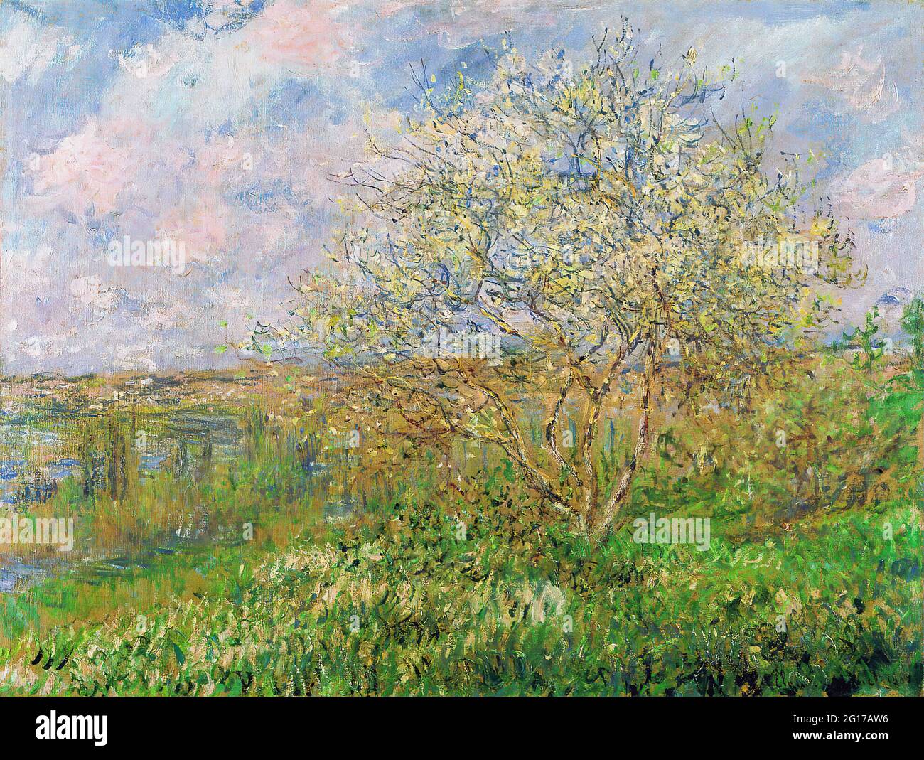 Claude Monet - Springtime 1 1880 Stock Photo - Alamy