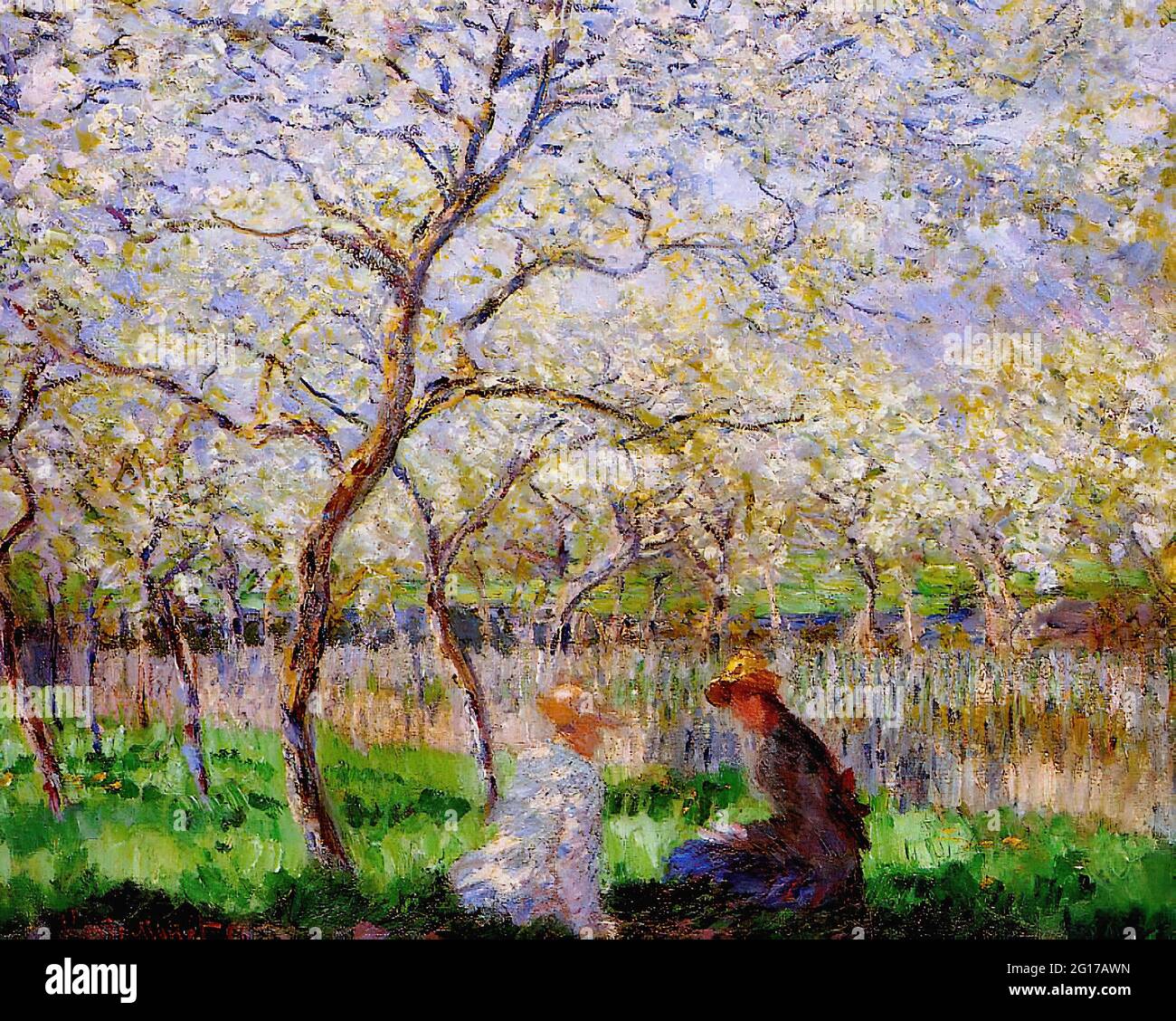 Claude Monet - Springtime 1886 Stock Photo - Alamy