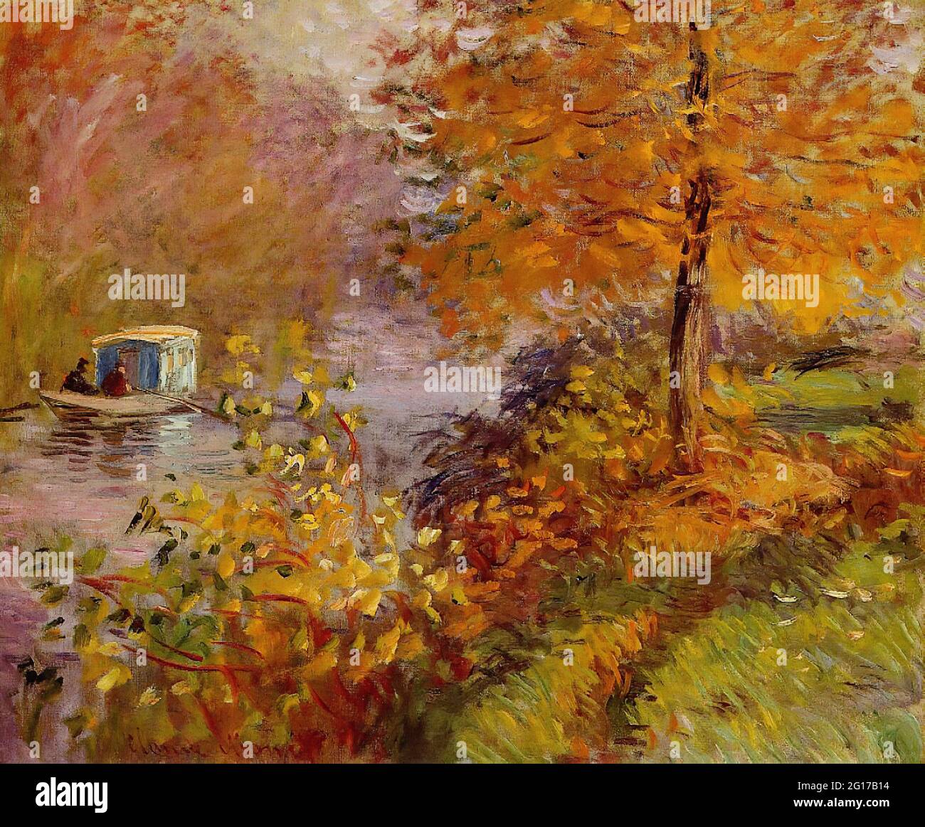 Monet and his boat hi-res stock photography and images - Alamy