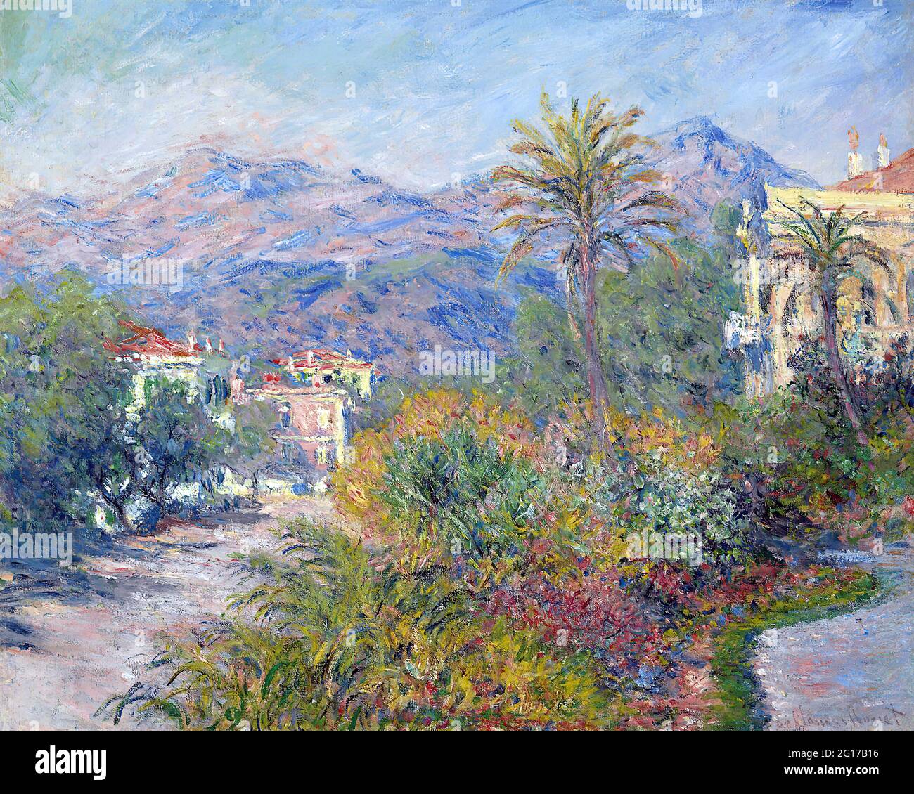 Claude Monet - Strada Romana Bordighera Stock Photo - Alamy