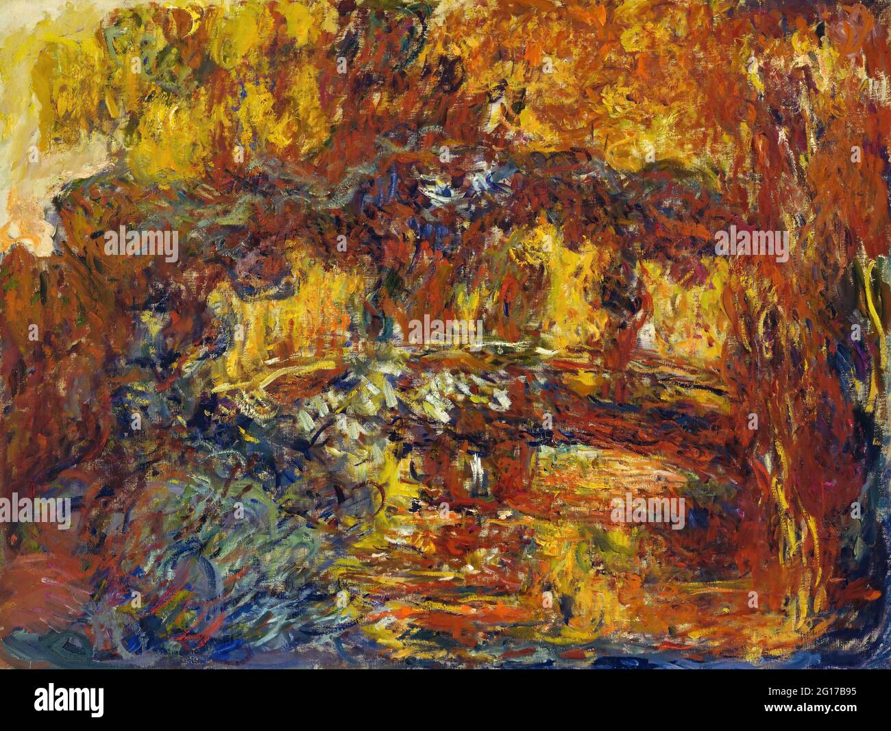 Claude Monet - the japanese footbridge 01 Stock Photo - Alamy