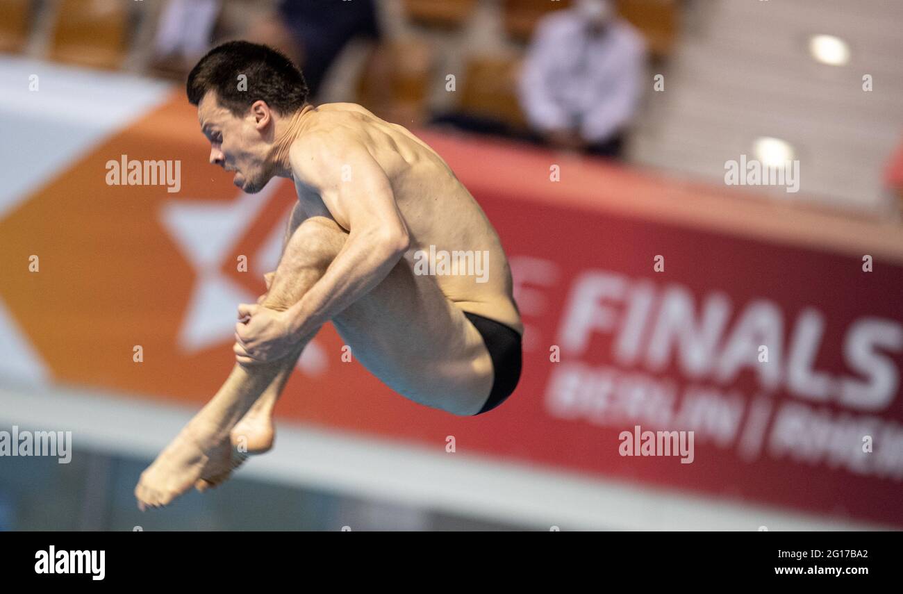 Berlin, Germany. 05th June, 2021. Water diving: German championship ...