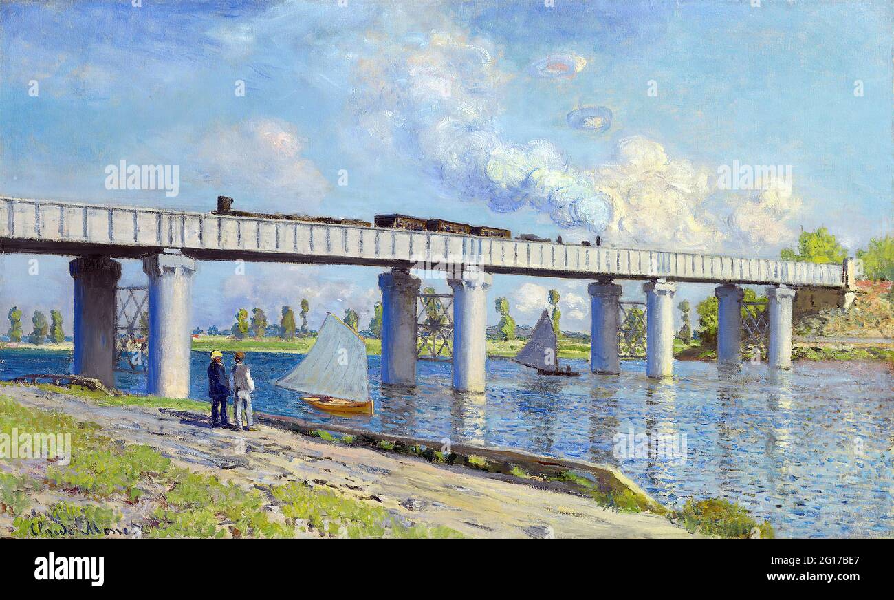 Claude monet argenteuil bridge hi-res stock photography and images - Alamy