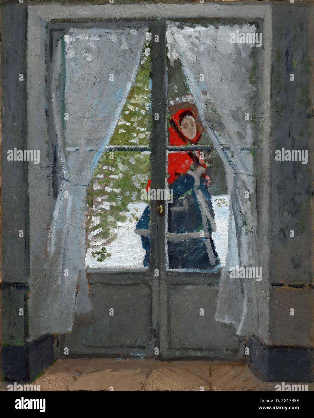 Monet the red kerchief hi-res stock photography and images - Alamy