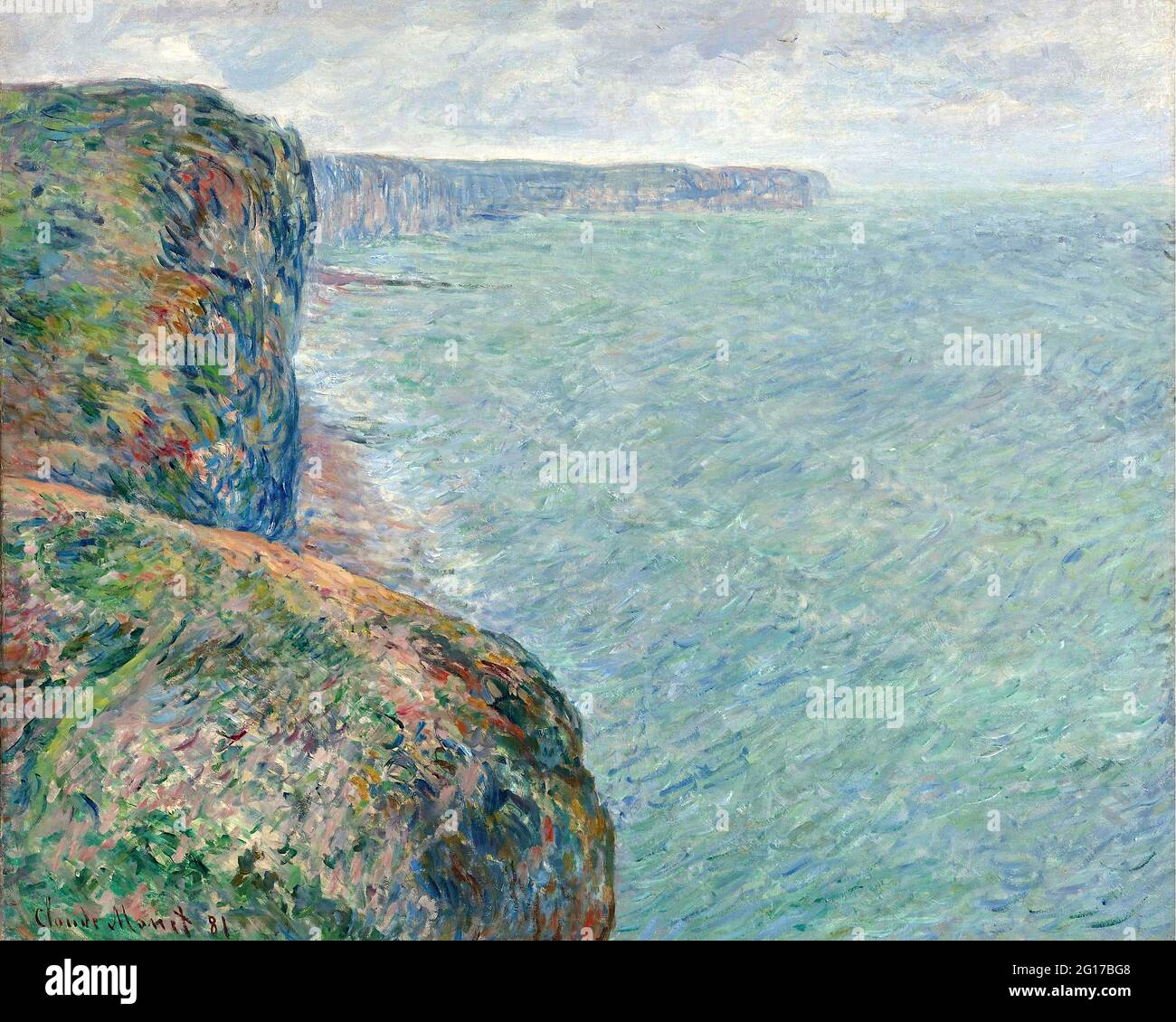 Claude Monet - the Sea View of Cliffs Stock Photo - Alamy