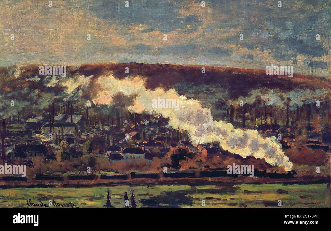Claude Monet - Train 1872 Stock Photo - Alamy