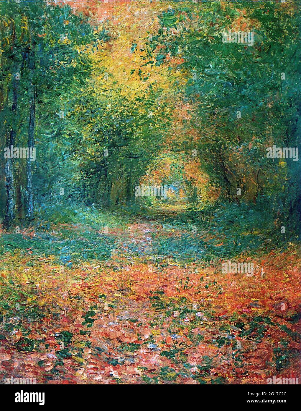 Claude Monet - Undergrowth Forest Saint Germain 1882 Stock Photo - Alamy