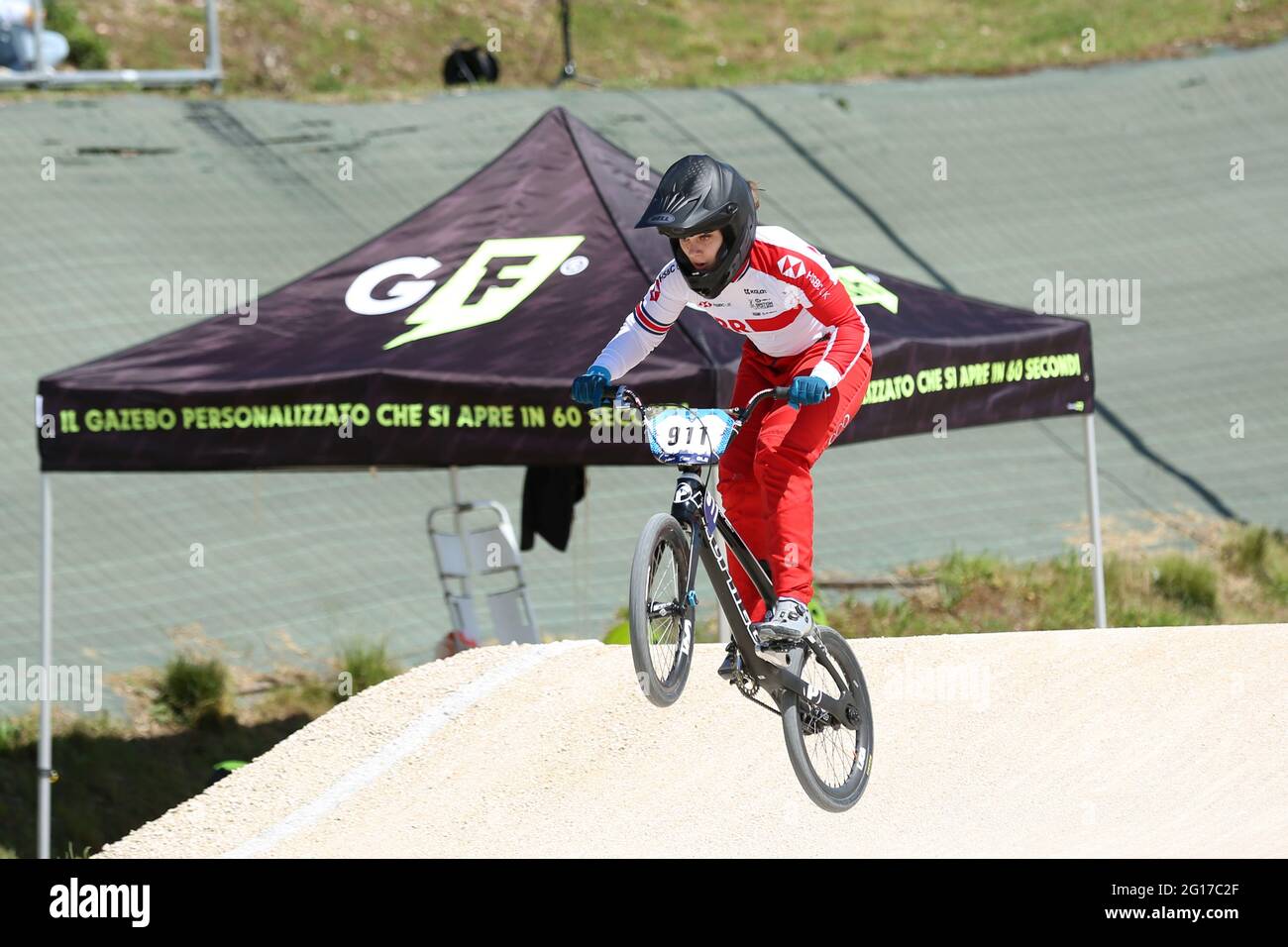 Bethany SHRIEVER of Great Britain competes in the UEC BMX European Cup ...