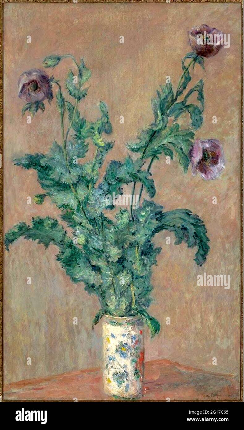 Claude Monet - Vase De Pavots Stock Photo - Alamy