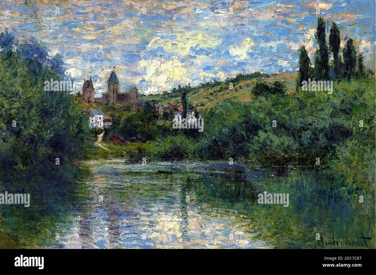 Claude Monet - Vetheuil 2 1880 Stock Photo - Alamy