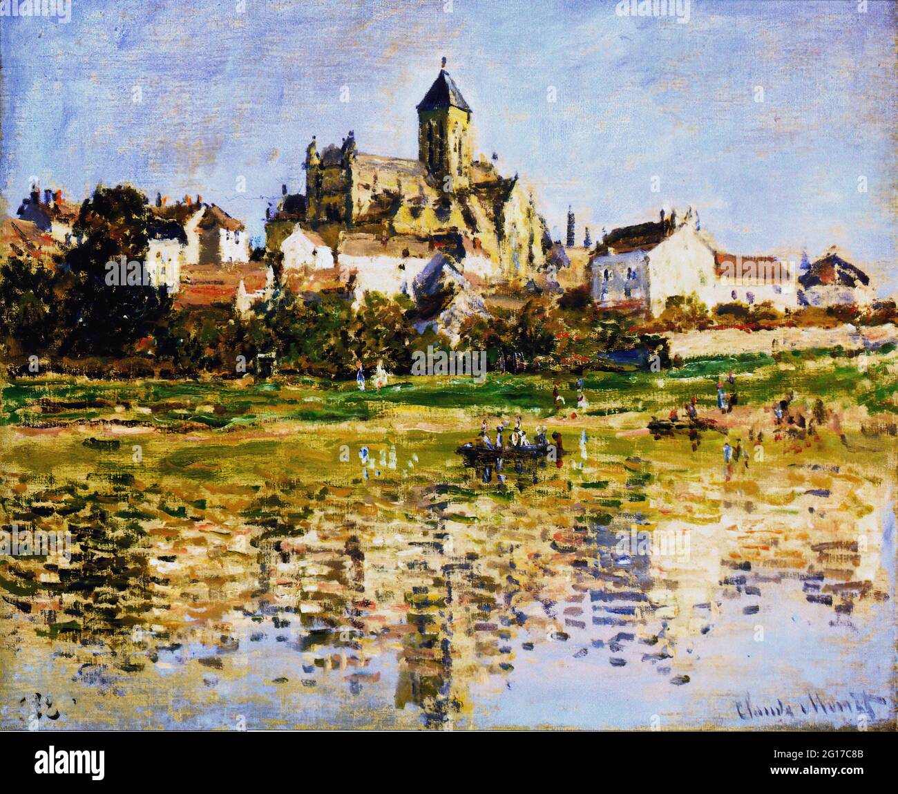 Church painting french school hi-res stock photography and images - Alamy