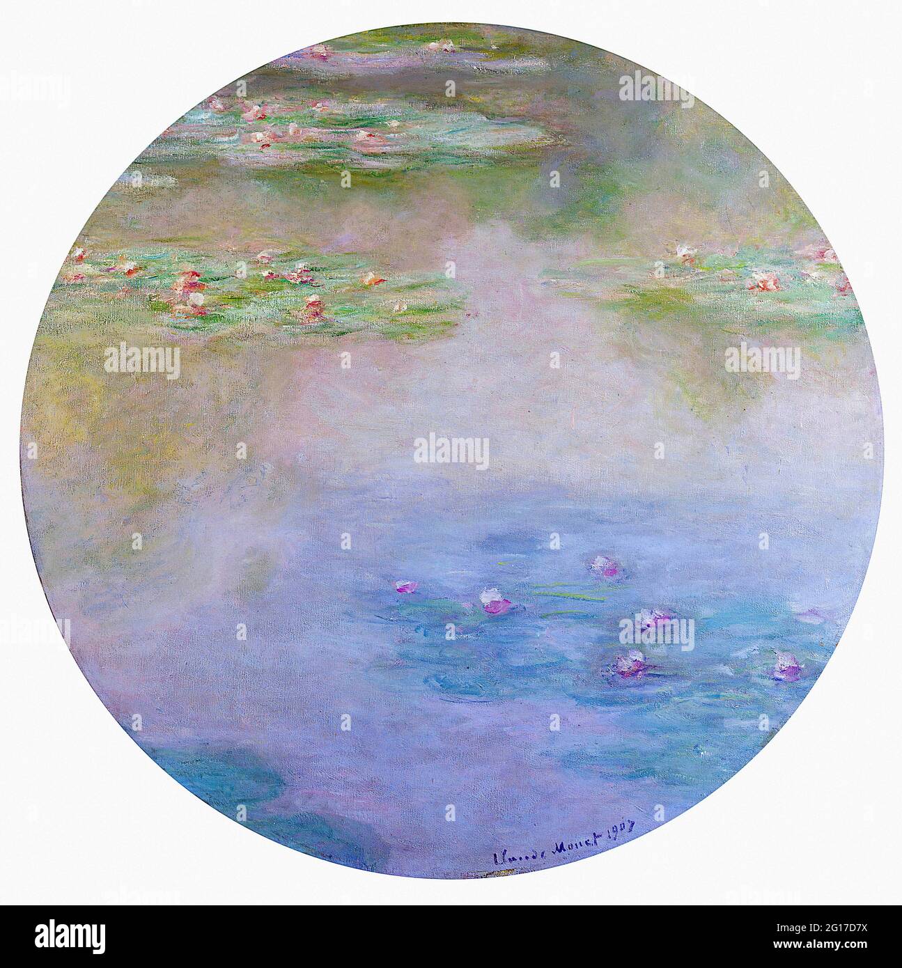 Claude Monet - Water Lilies 22 1907 Stock Photo - Alamy