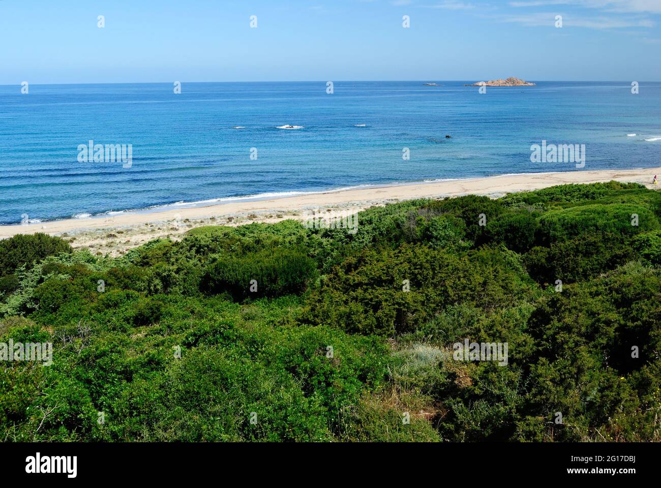 View of Li Feruli beach Stock Photo - Alamy