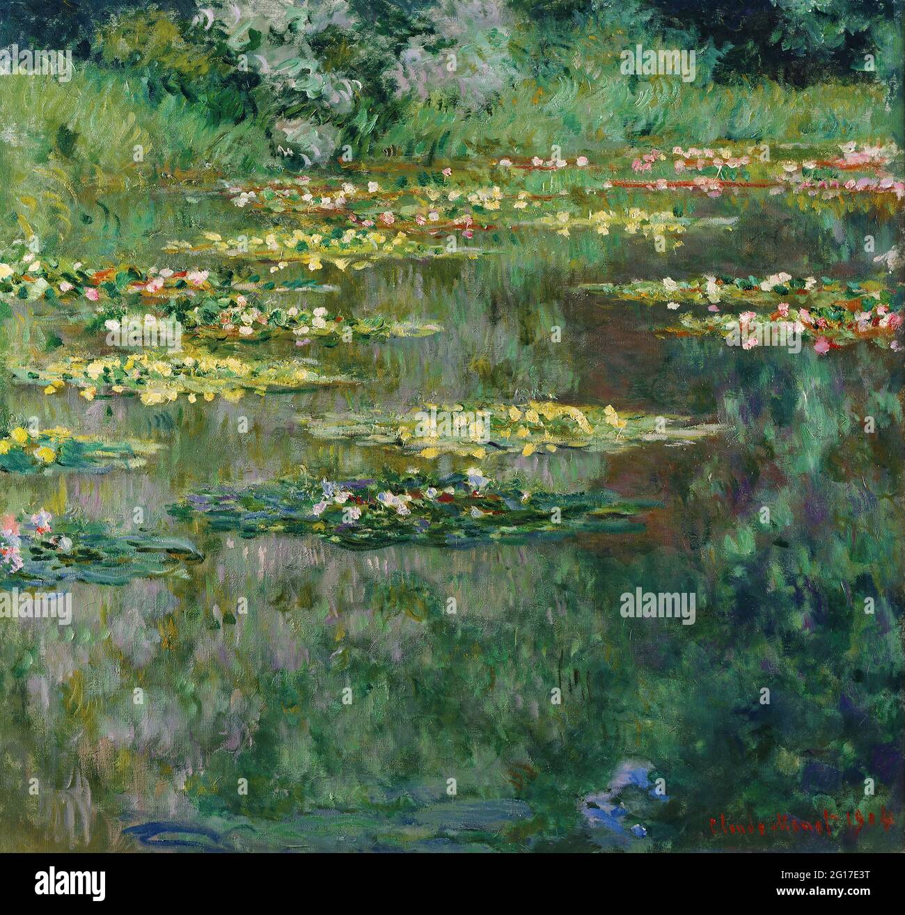 Claude Monet - Waterlilies or the Water Lily Pond Stock Photo - Alamy