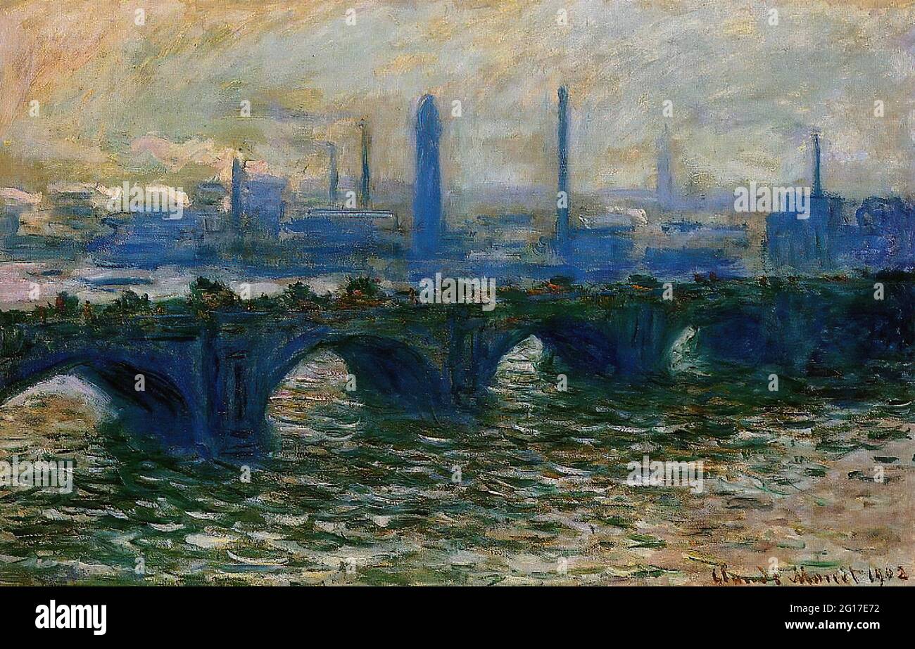 Claude Monet - Waterloo Bridge 1902 Stock Photo - Alamy