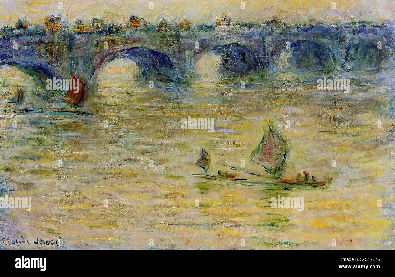 Claude Monet - Waterloo Bridge 3 1901 Stock Photo - Alamy