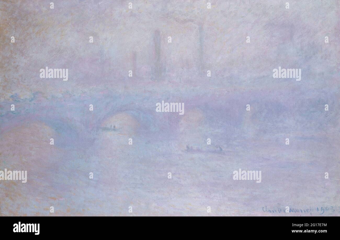Claude Monet - Waterloo Bridge Effect of Fog Stock Photo - Alamy