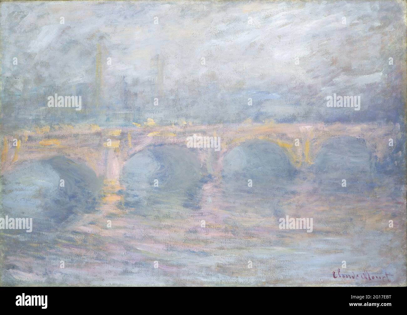 Claude Monet - Waterloo Bridge London at Sunset Stock Photo - Alamy