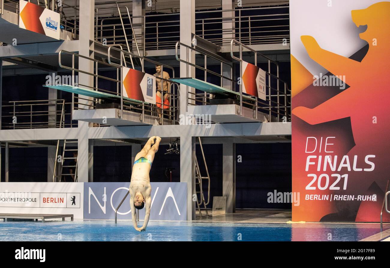 Berlin, Germany. 05th June, 2021. Water diving: German championship ...