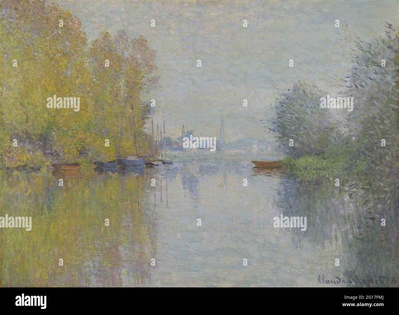 Claude Monet - Automne sur la Seine Argenteuil (1873 Stock Photo - Alamy