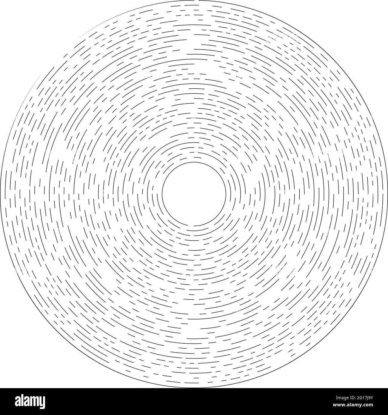 Gyrate, rotating segmented lines circular element – Stock vector ...