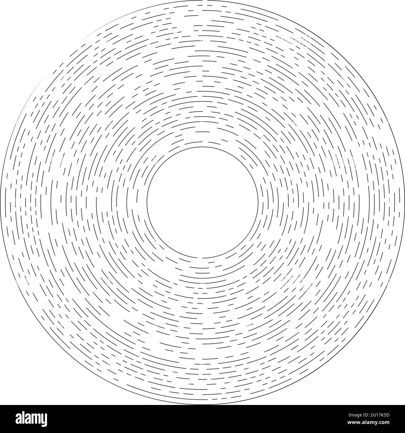 Gyrate, rotating segmented lines circular element – Stock vector ...