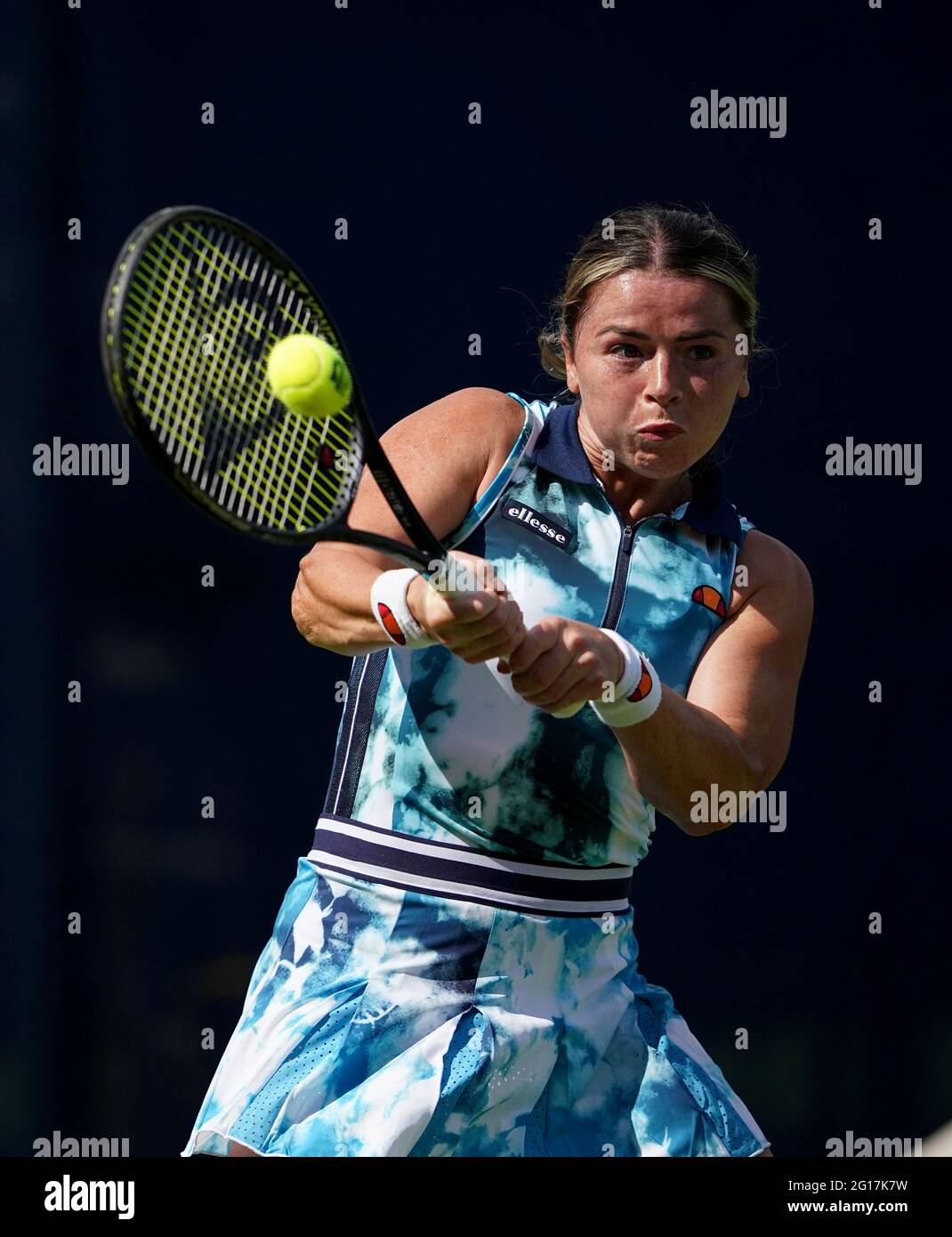 Great Britain's Sarah Beth Grey in action against Great Britain's Emily ...