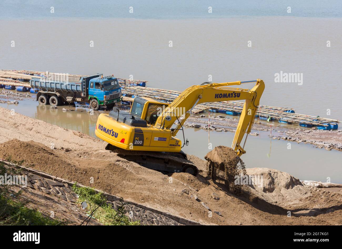 Dredging mekong river hi-res stock photography and images - Alamy