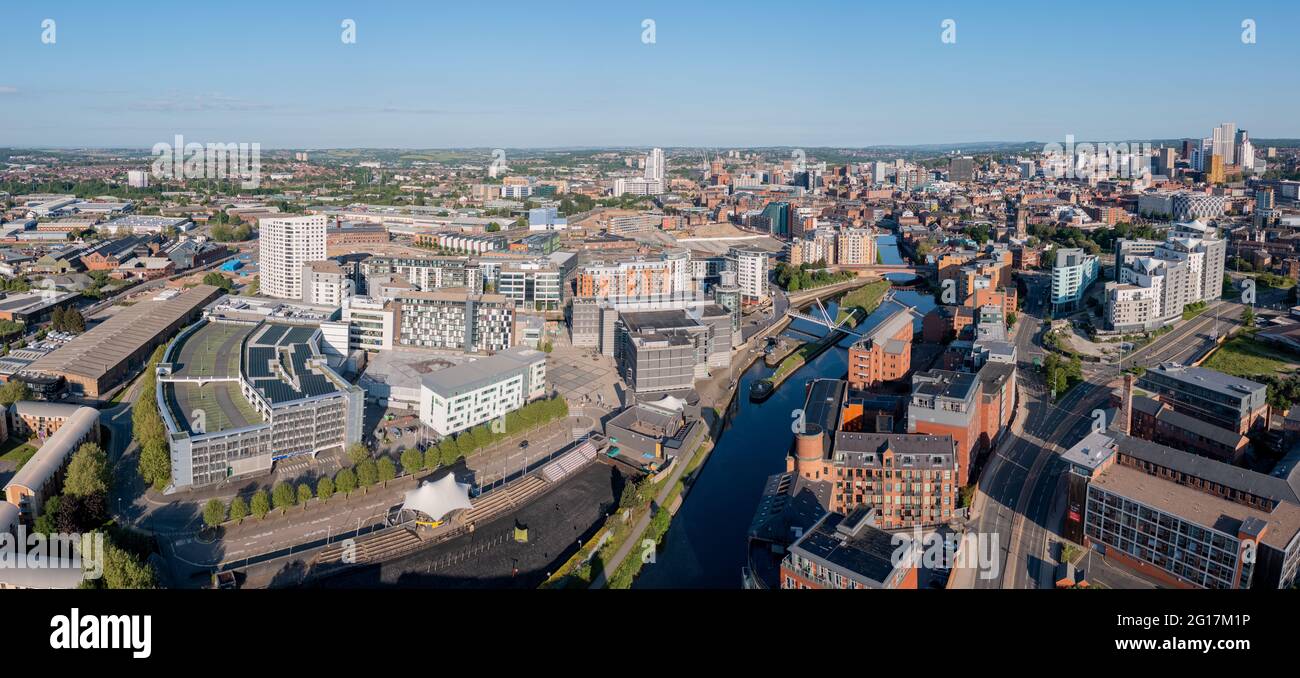 Bridgewater place and an Aerial view of Leeds City Centre from the ...