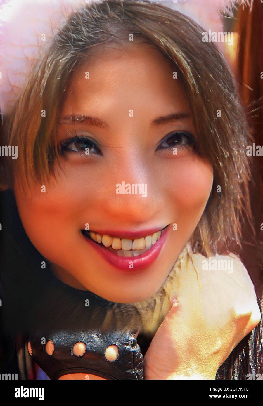 Japanese singer at a street festival Stock Photo - Alamy