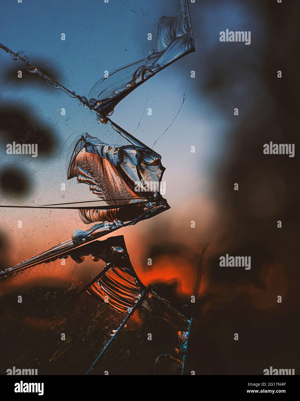 The Broken Window Stock Photo - Alamy