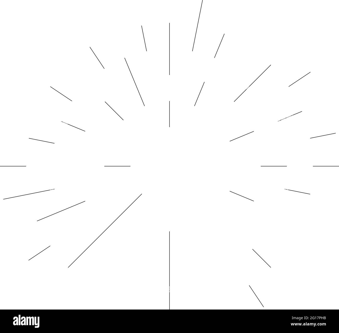 Radial lines radiance, burst, starburst, sunburst effect design element ...