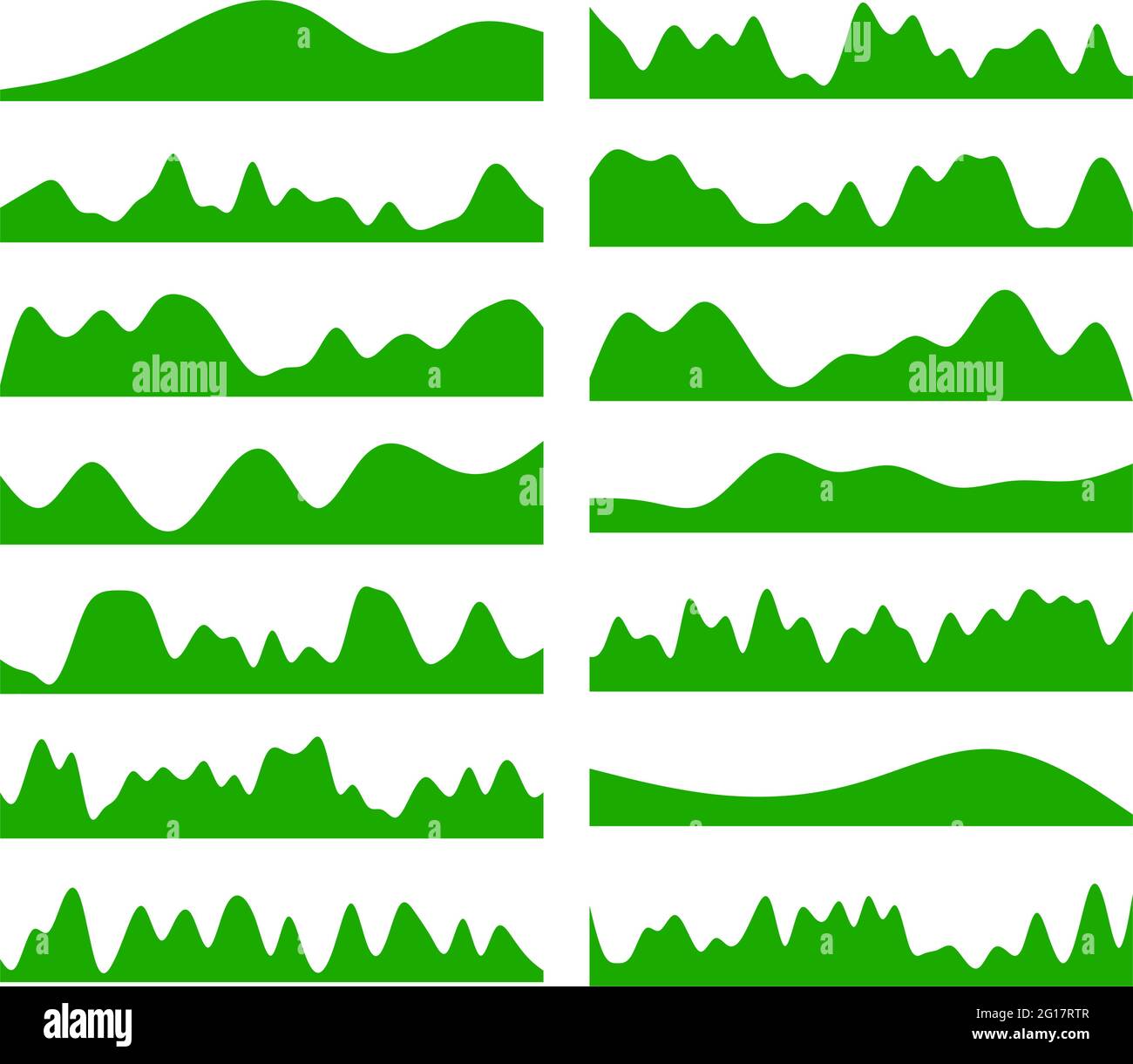 Wavy, waving silhouette vector illustration – Stock vector illustration ...