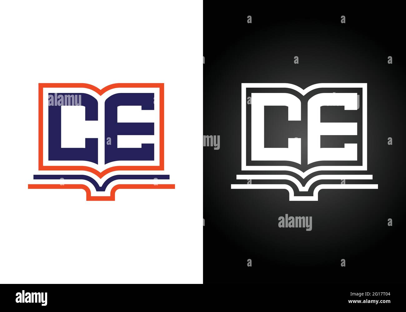 Initial Monogram Letter C E Logo Design Vector Template. C E Letter ...