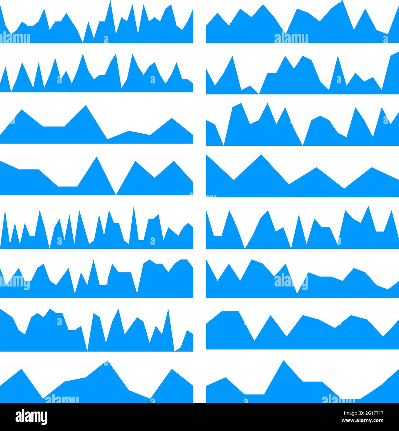 Edgy, geometric wavy, waving zig-zag, criss-cross silhouette – Stock ...