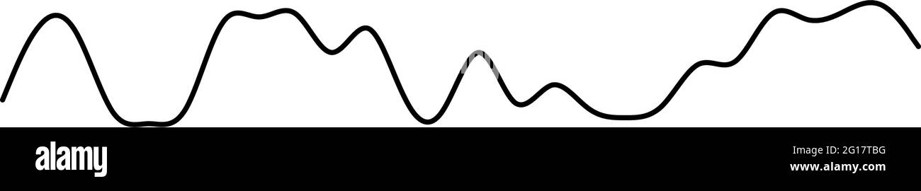 Wavy, waving lines vector illustration – Stock vector illustration, Clip-art graphics Stock ...