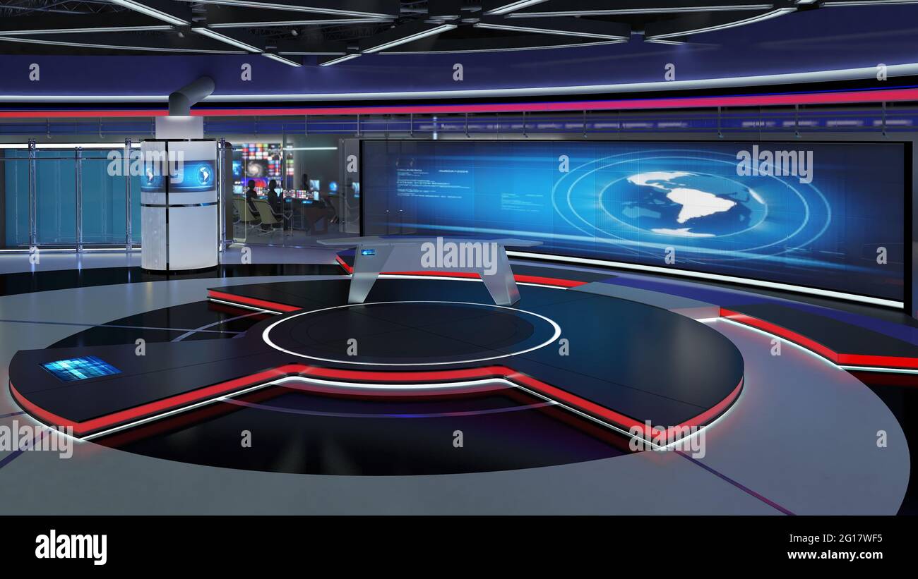 Virtual set studio for chroma footage. wherever you want it, With a ...