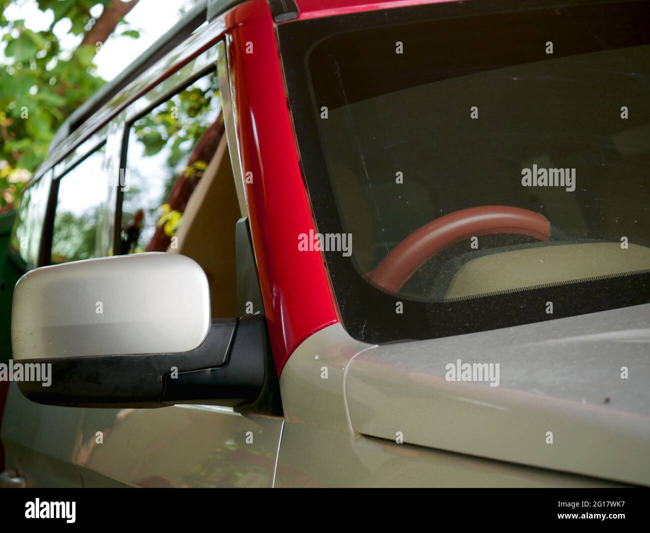 Luxury car driving side shot for commercial vehicle presentation Stock ...