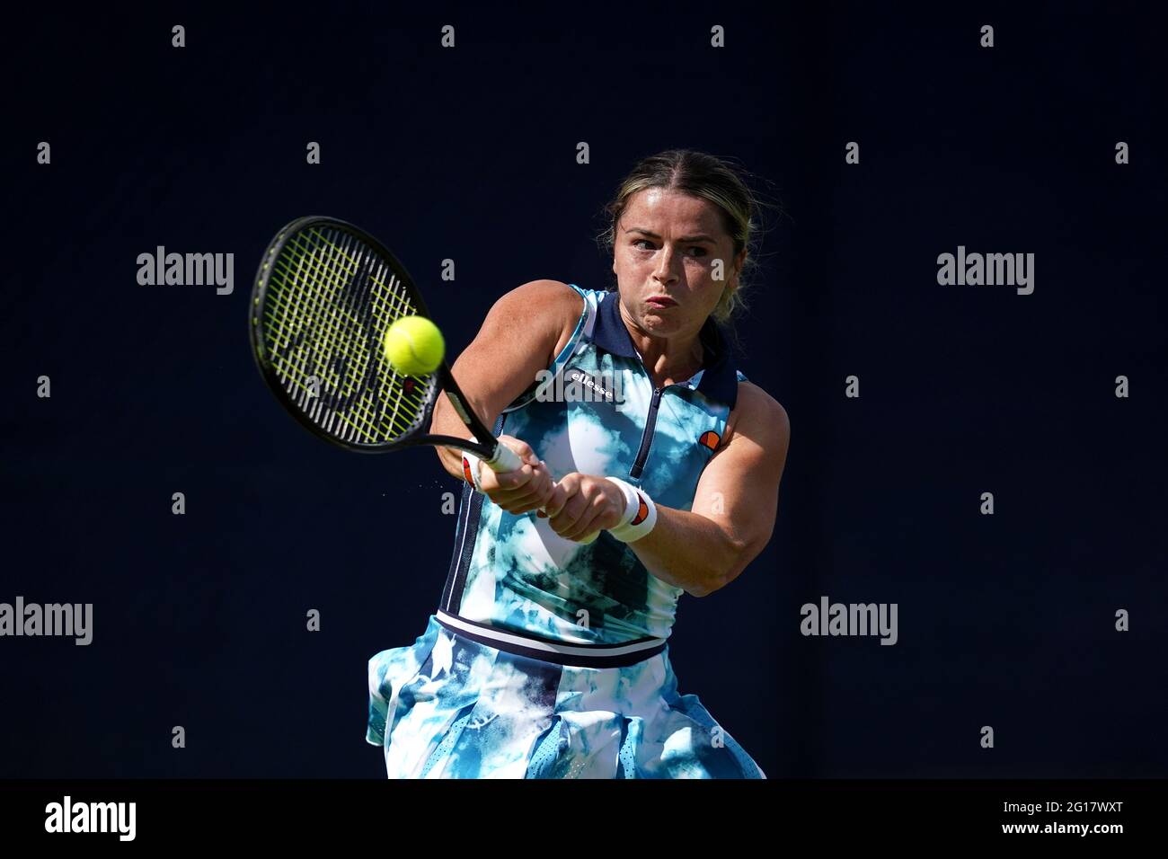 Great Britain's Sarah Beth Grey in action against Great Britain's Emily ...