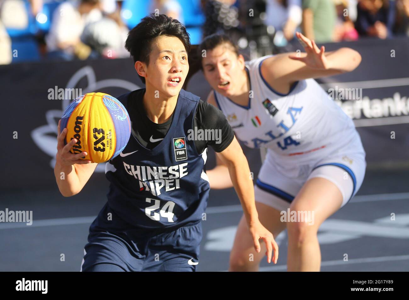 DEBRECEN, HUNGARY - JUNE 5: Hsi-Yeh LIU of Chinese Taipei during the ...