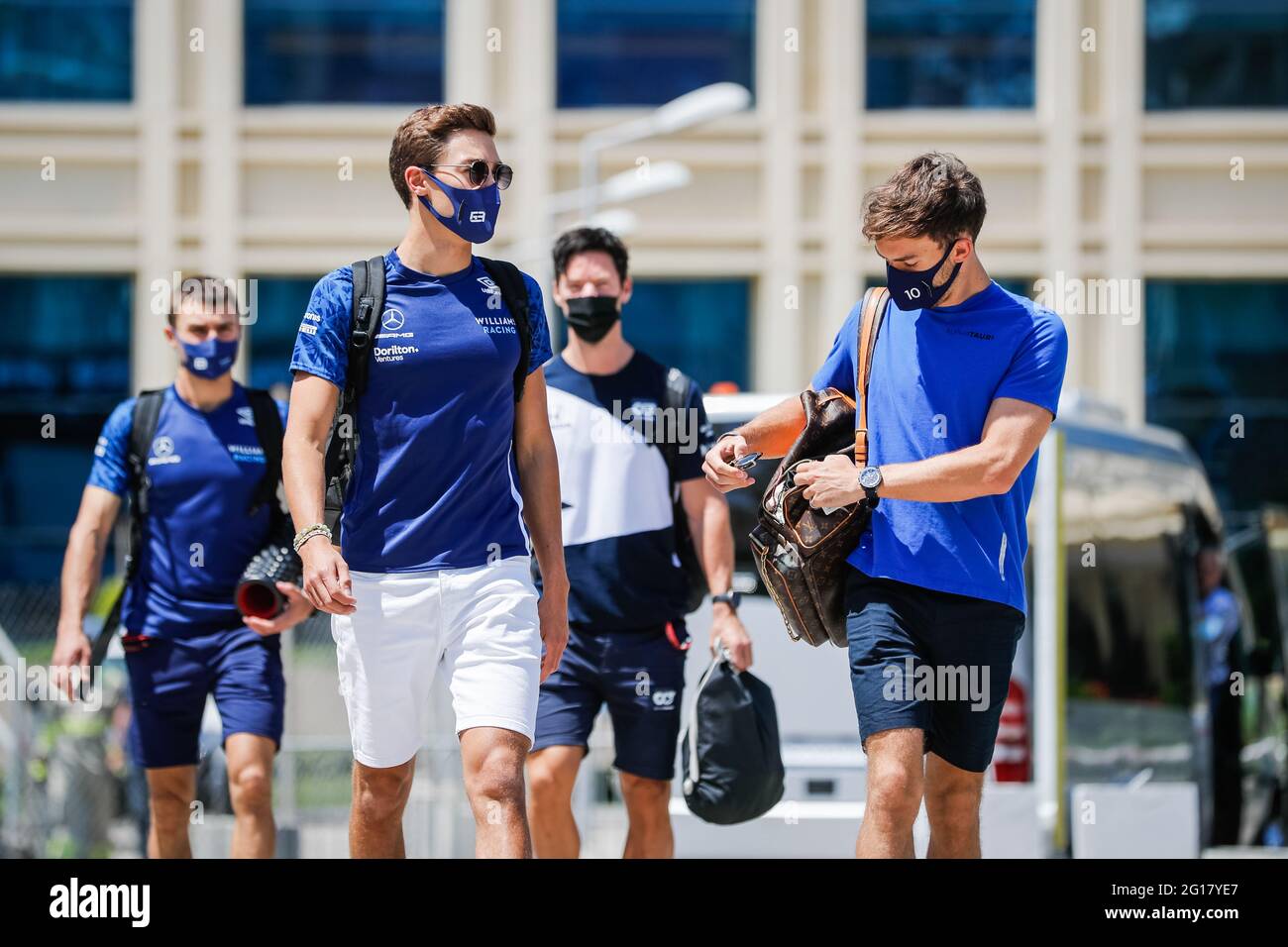 RUSSELL George (gbr), Williams Racing F1 FW43B, GASLY Pierre (fra ...