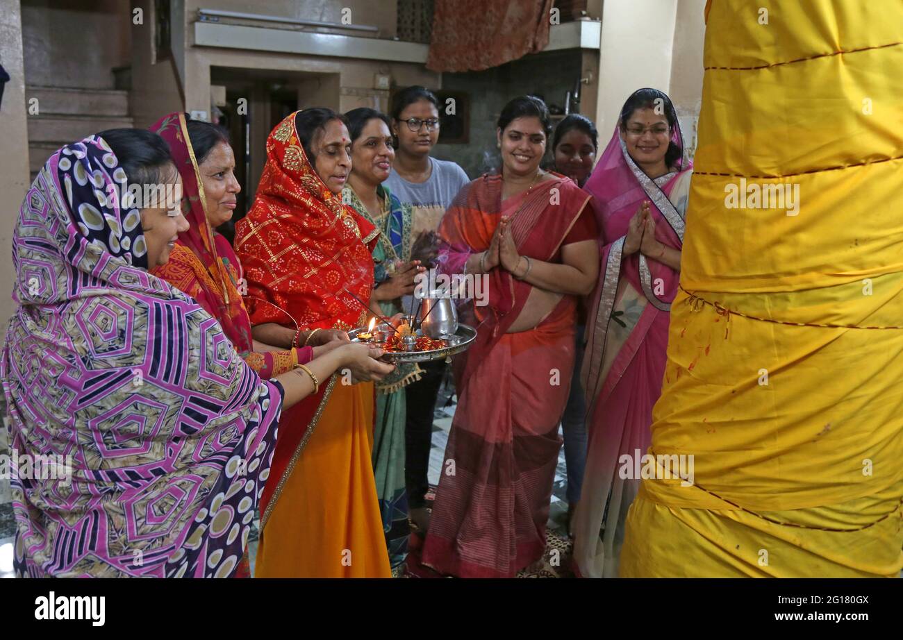 Beawar, Rajasthan, India, June 5,2021: Women offer prayers to a 130 ...