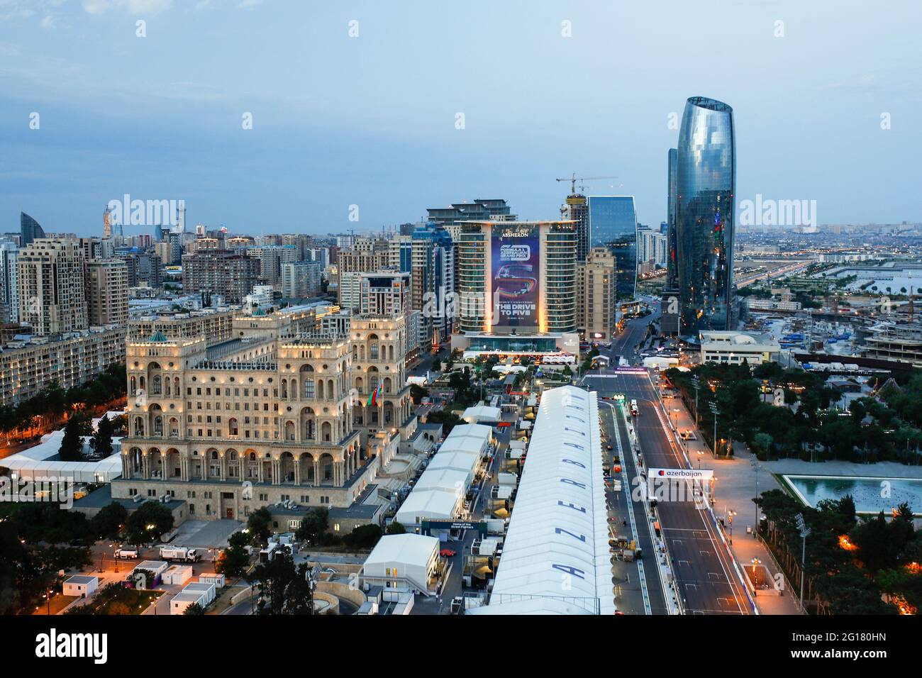 Baku circuit ambiance during the Formula 1 Azerbaijan Grand Prix 2021 ...